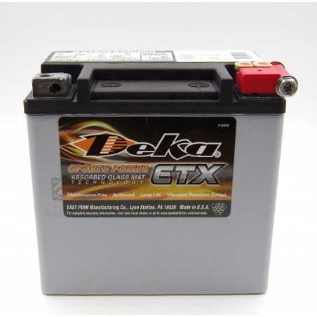 BATTERIE DEKA AGM ETX14L + DROITE