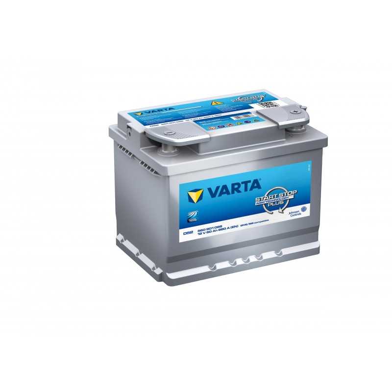 BATTERIE VARTA SILVER DYNAMIC AGM D52 60AH 680A (EN) 560901V